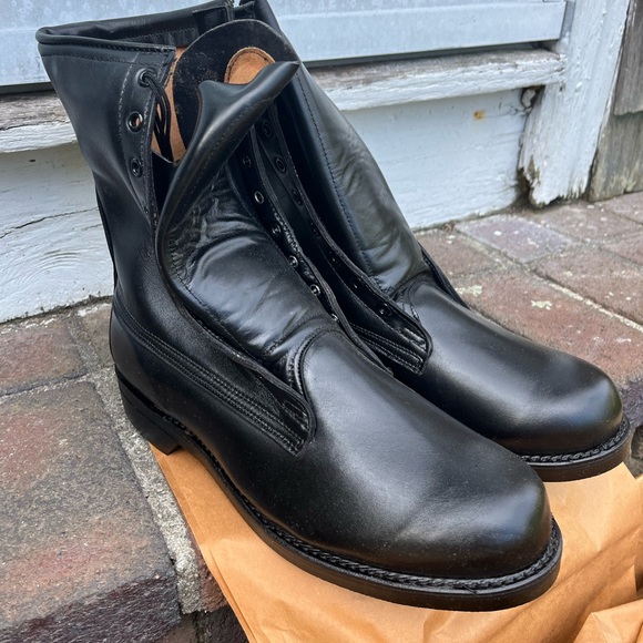 Cove | Shoes | Nwb Sale 95eee Military Black Leather Flyers Usaf Issued ...